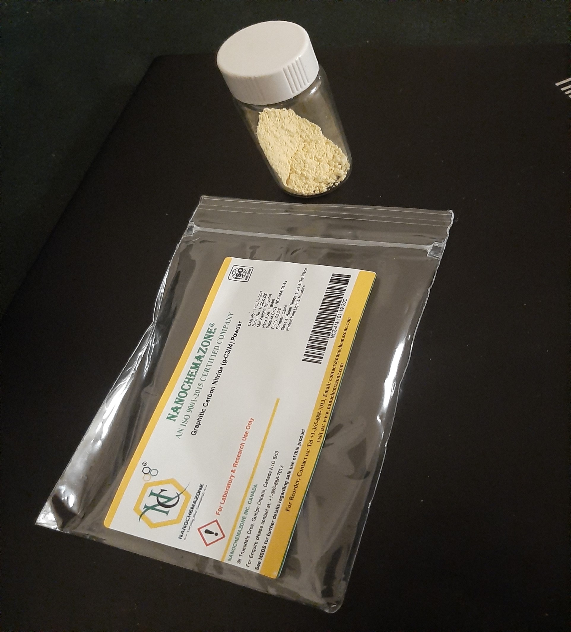 Graphitic Carbon Nitride (g-C3N4) Powder | Low Price $10 | Nanochemazone