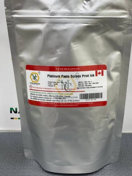 Platinum Paste Screen Print Ink | Nanochemazone